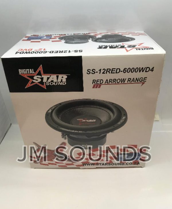 StarSound SS-12RED-6000WD4 Red Arrow 12″ DVC Subwoofer - Star Sound ...